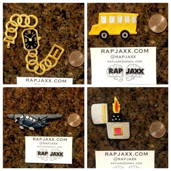 Vintage | Accessories | Vintage Sew Iron Patches Embroider Clock Plane ...